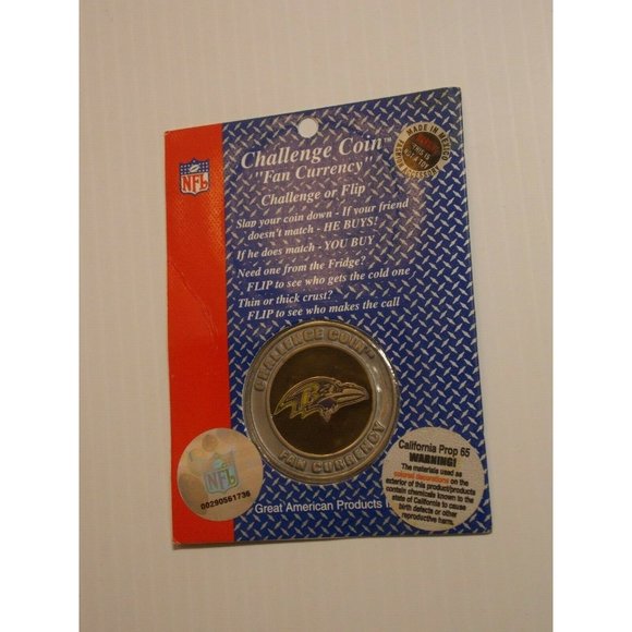 NFL | Other | Nip Challenge Coin Baltimore Ravens Nfl Football | Poshmark
